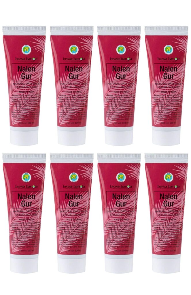 Set of 8 - Nalen Gur (Natural Date Palm Jaggery) - 100mL, 95g per Tube ...