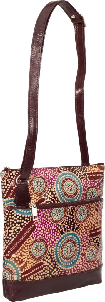 Santiniketan Leather Sling Bag - Biswa Bangla