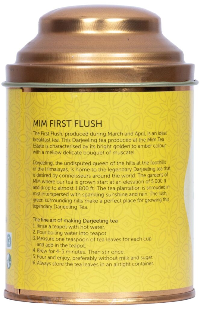 100g 1st Flush Darjeeling Tea from MIM Tea Garden - Biswa Bangla